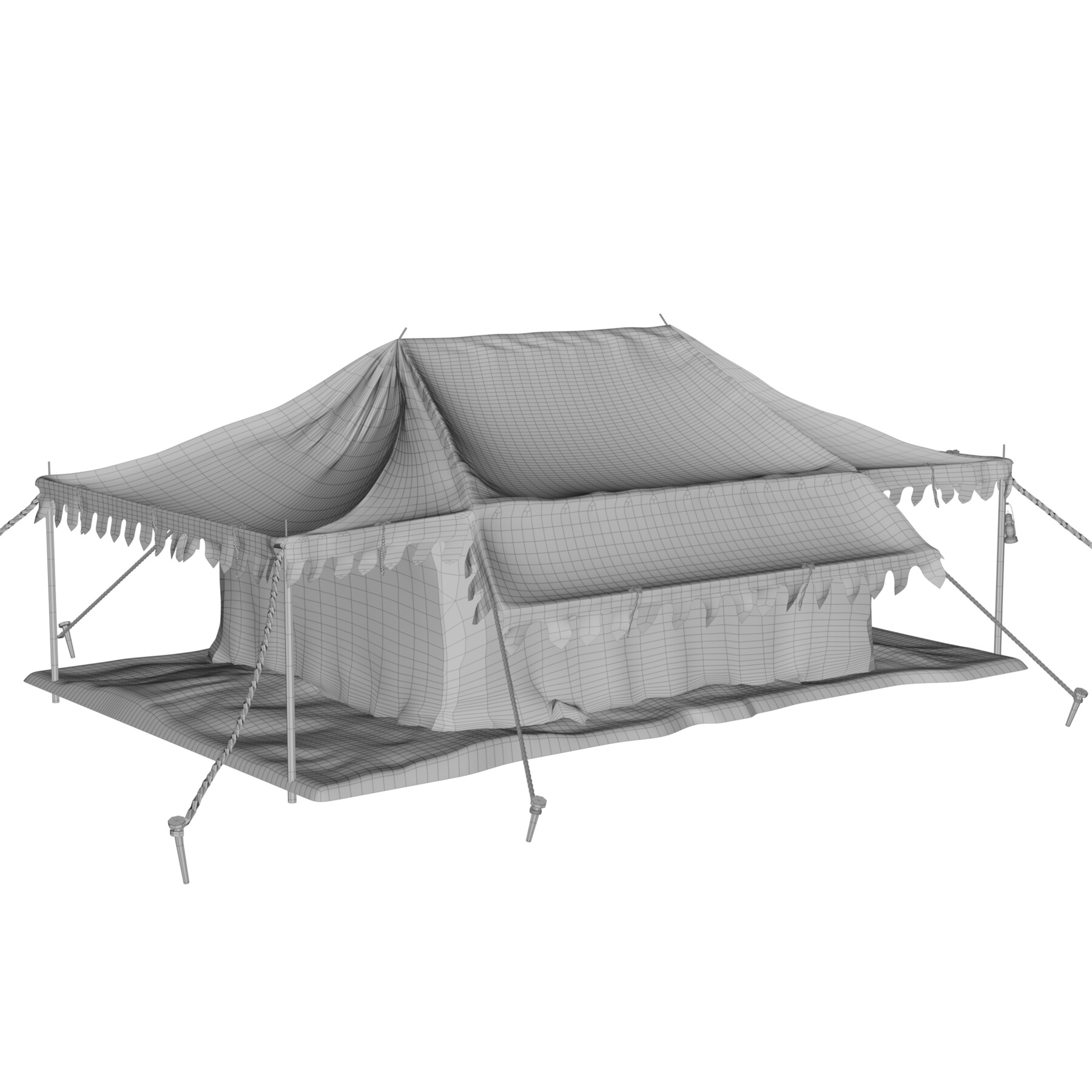 ArtStation - Indian Medieval Tent - 3 texture variations | Game Assets