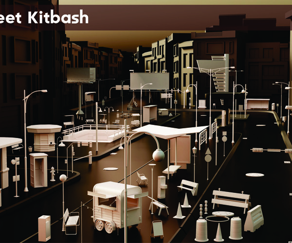 ArtStation - 100 Street Kitbash Vol.01 | Resources