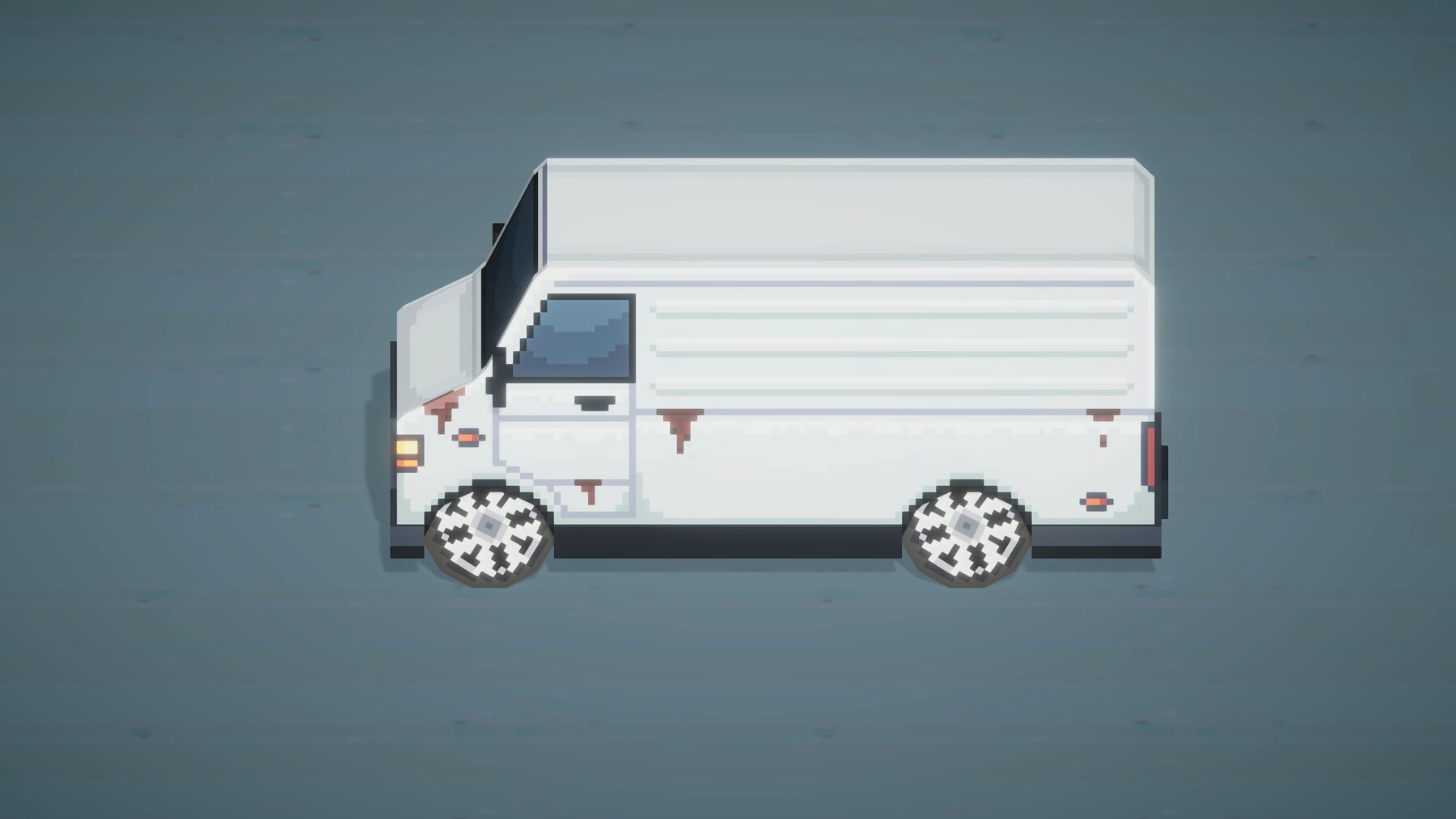ArtStation - Old Gray Car Minibus Low Poly (Colec) | Game Assets