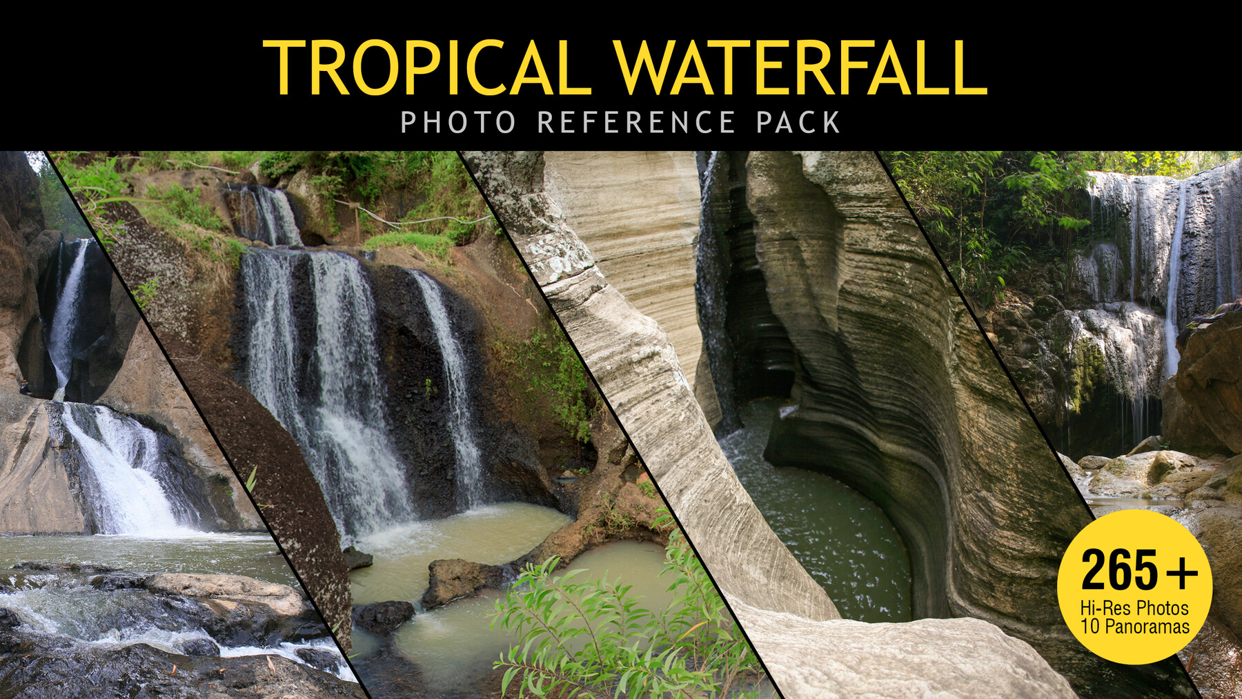 ArtStation - 265+ TROPICAL WATERFALL - Photo Reference Pack | Resources
