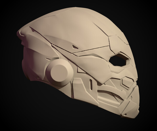 ArtStation - Printable Sci-Fi Helmet 3D print model (STL) | Resources