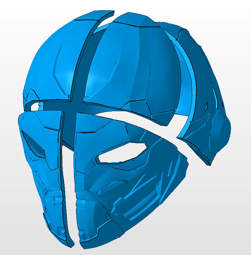 AN[Real] - Printable Sci-Fi Helmet 3D print model (STL)
