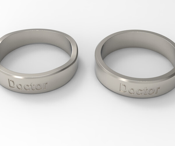 ArtStation - Doctor Couple Ring Platinum | Resources