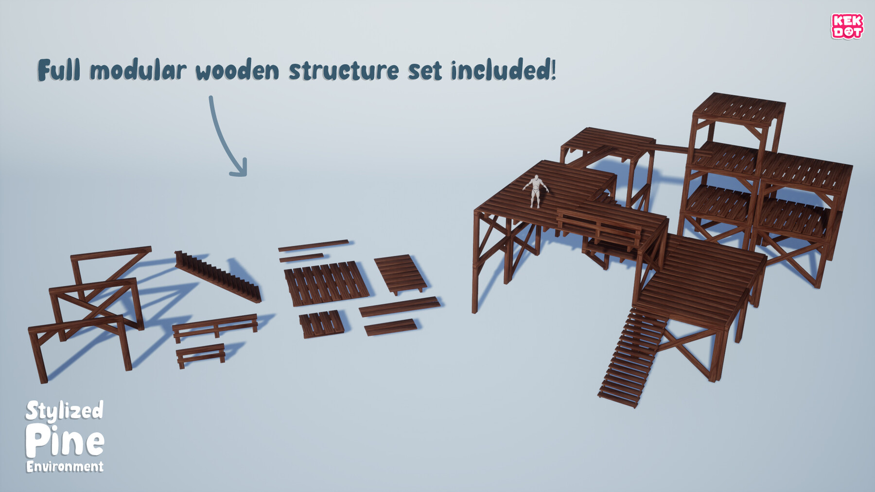 ArtStation - Stylized Pine Environment - Build a Modular Fort | Unreal ...