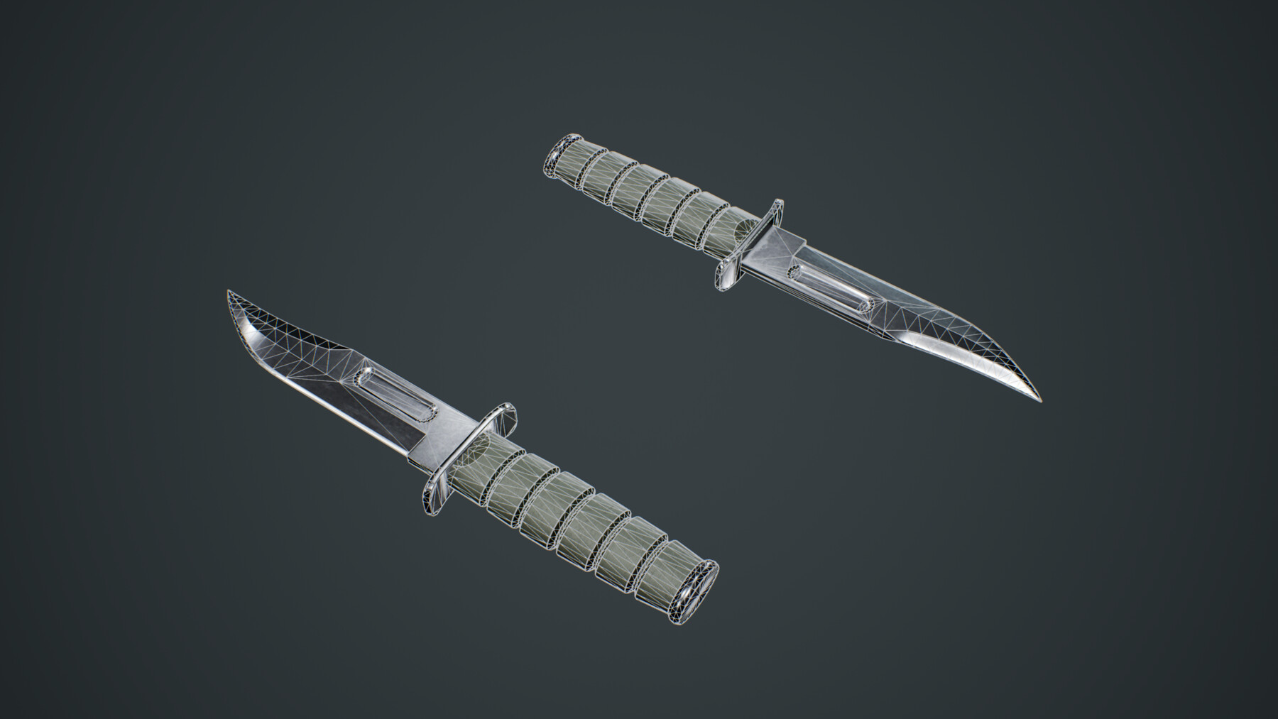 ArtStation - Survival Props Package - Combat Knife | Game Assets