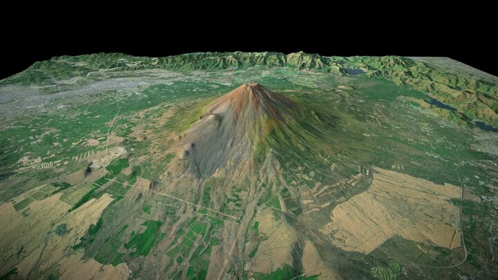 ArtStation - 3DTerrain - Mount Fuji | Resources
