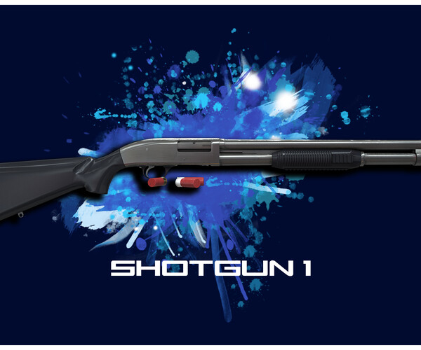 ArtStation - FPS Gun 4K - Shotgun 1 | Game Assets