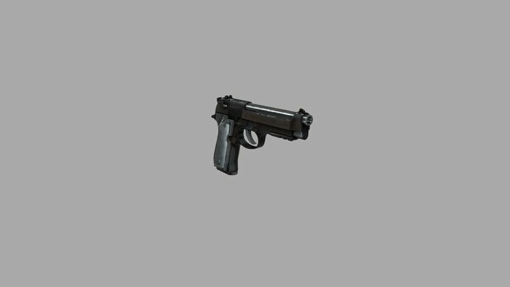 ArtStation - FPS Gun 4K - Pistol 2 | Game Assets