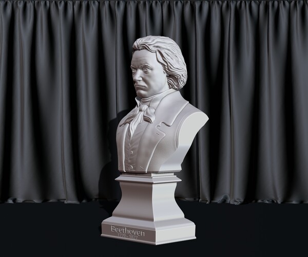 ArtStation - Ludwig van Beethoven Bust Model Printing Miniature ...