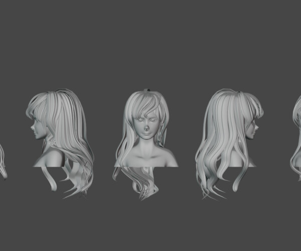 ArtStation - Hair pack 10 models | Resources