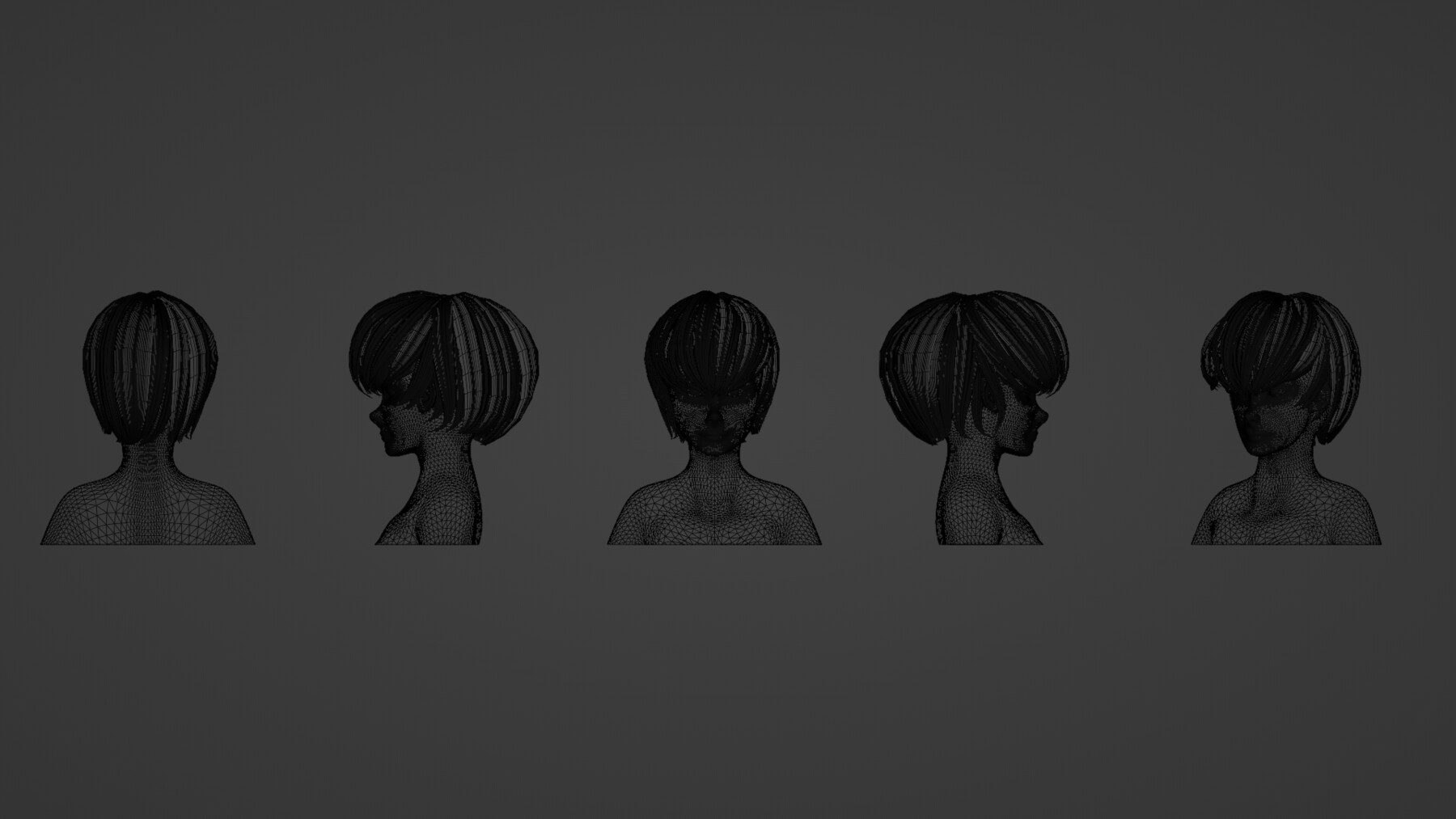 ArtStation - Hair pack 10 models | Resources