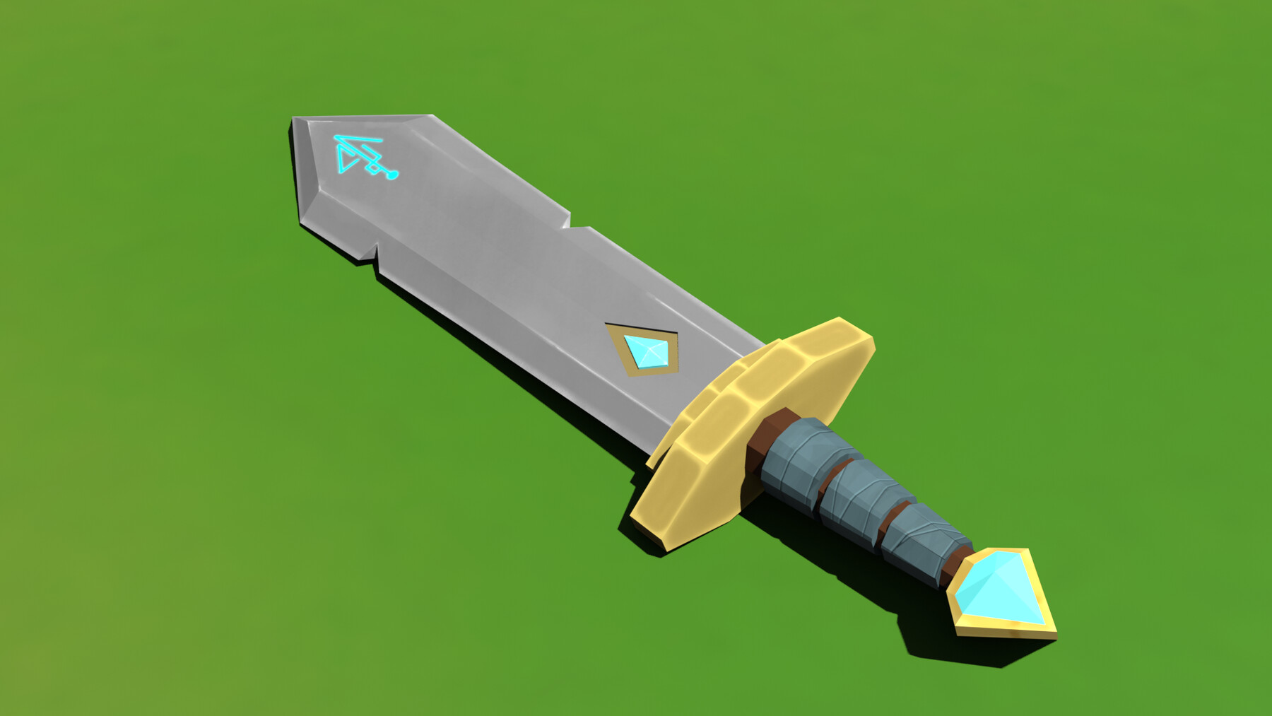 ArtStation - Fantasy Sword low poly | Game Assets