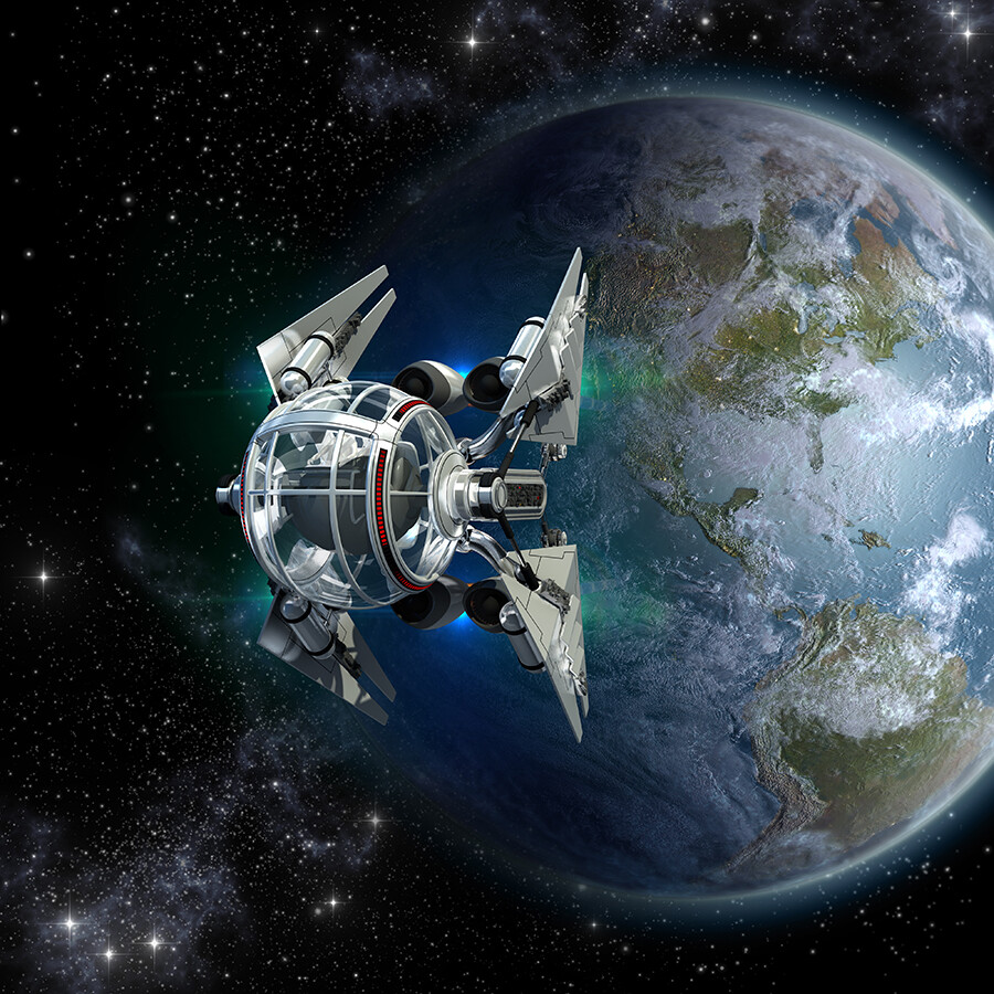 ArtStation - Space Drones #015-05 Illustration Pack | Game Assets