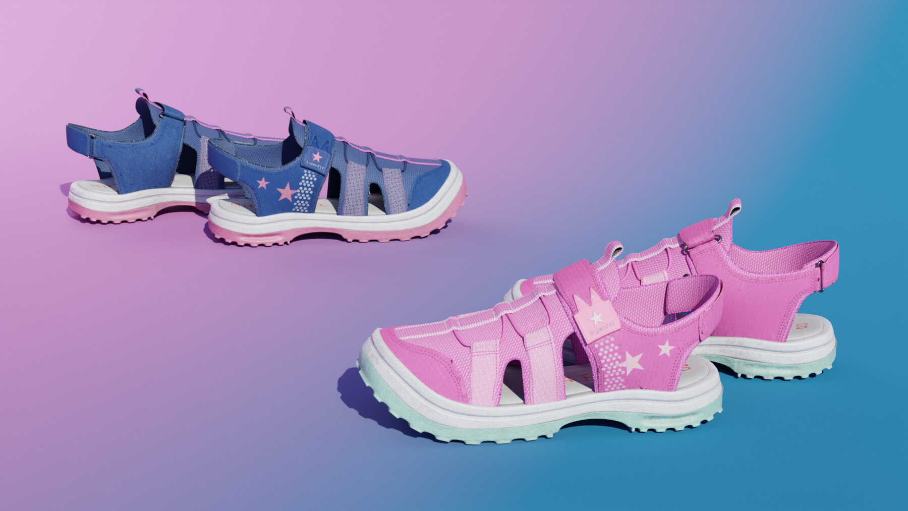 ArtStation - Childrens sandals 3D model (sandals, shoes, fashion ...