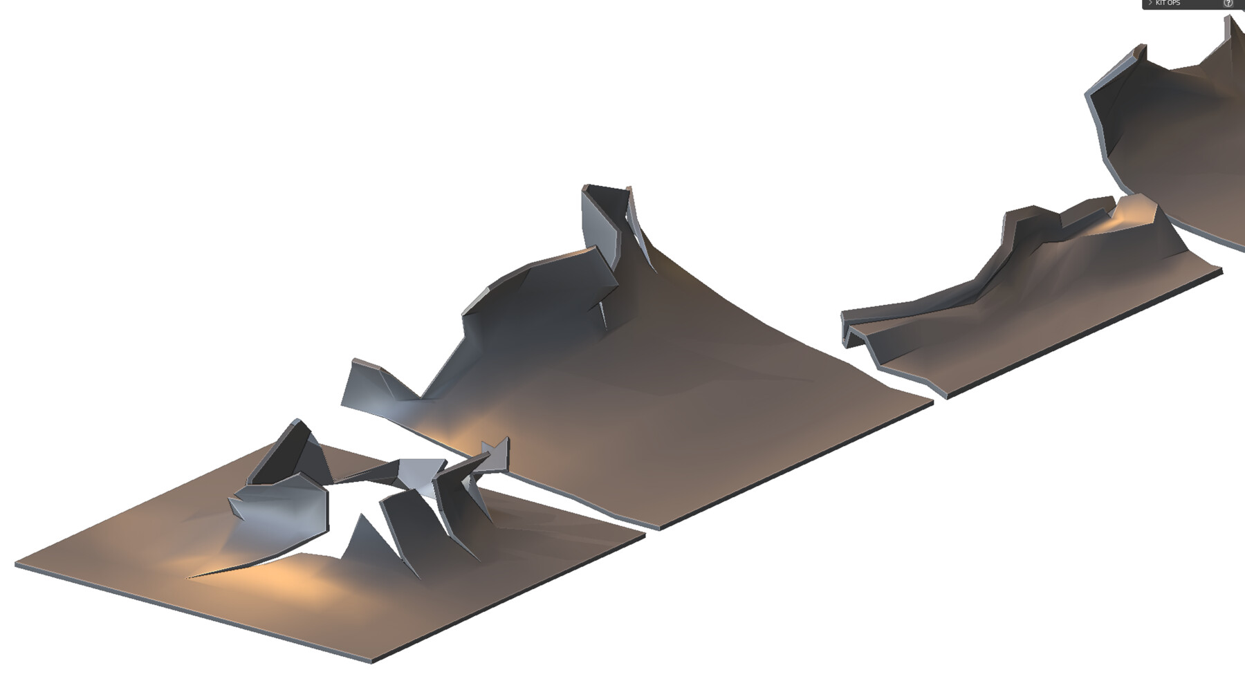 ArtStation - FREE Damaged metal panel 6 pc kitbash | Resources