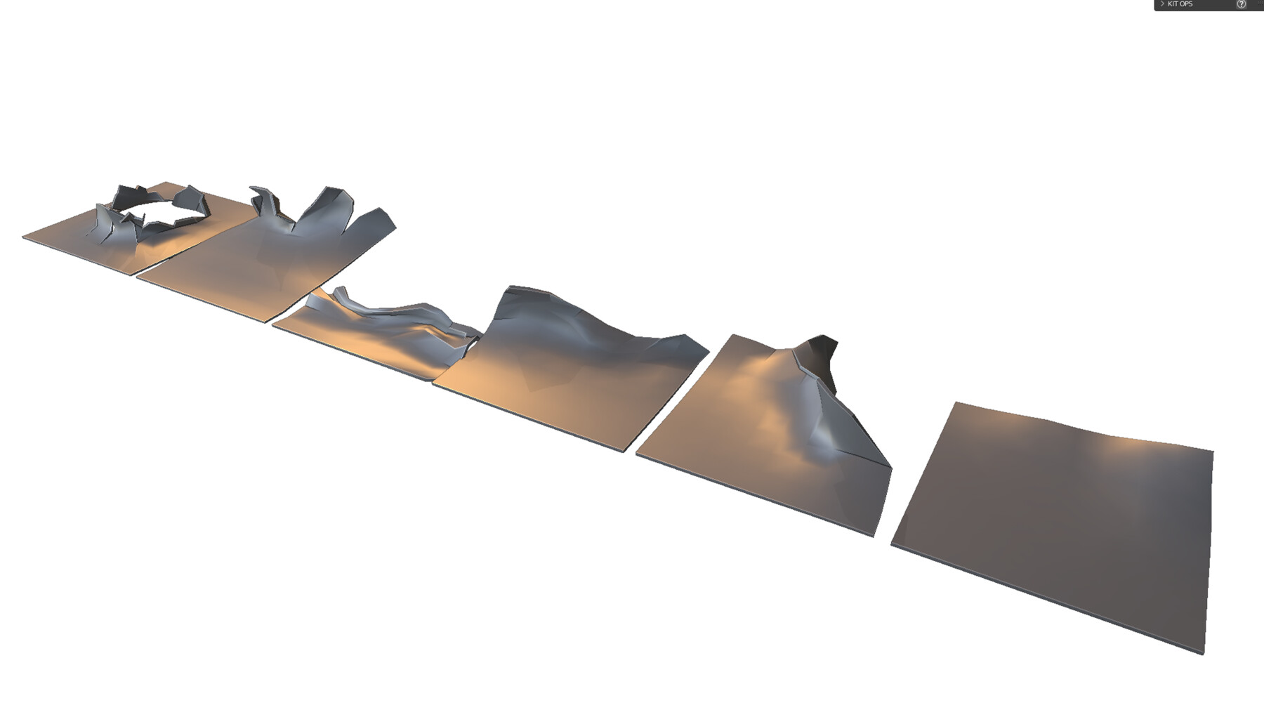 ArtStation - FREE Damaged metal panel 6 pc kitbash | Resources