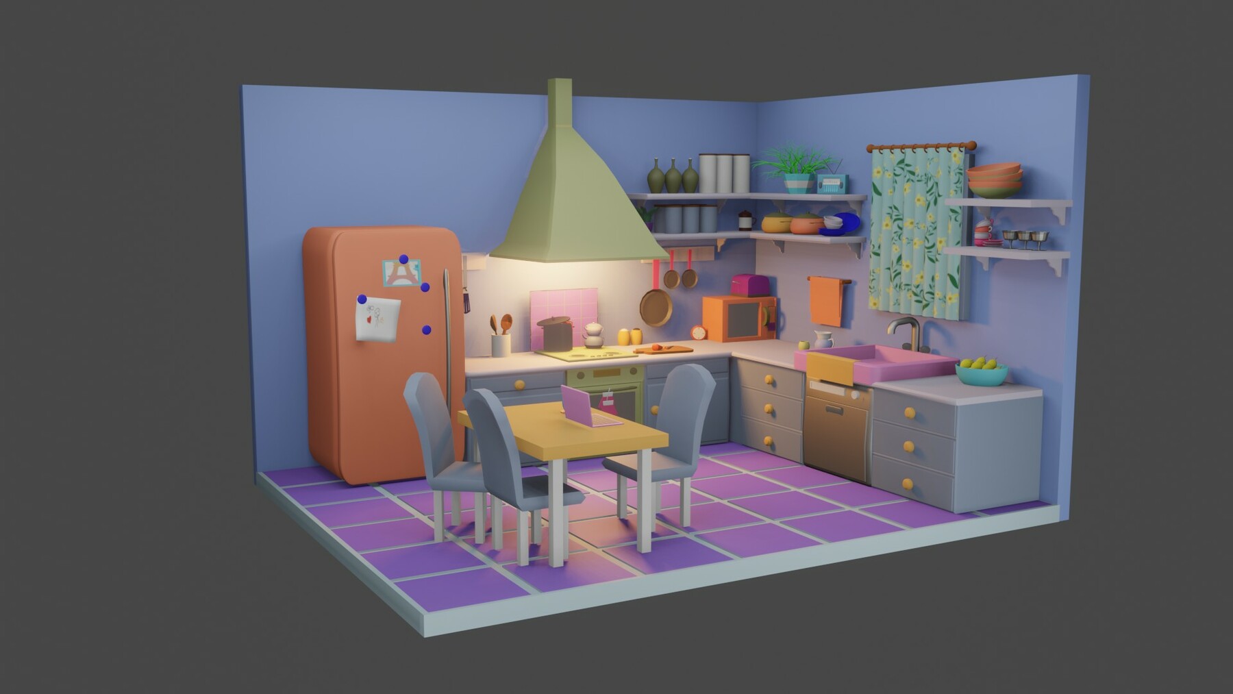 ArtStation - stylized 3d kitchen | Resources