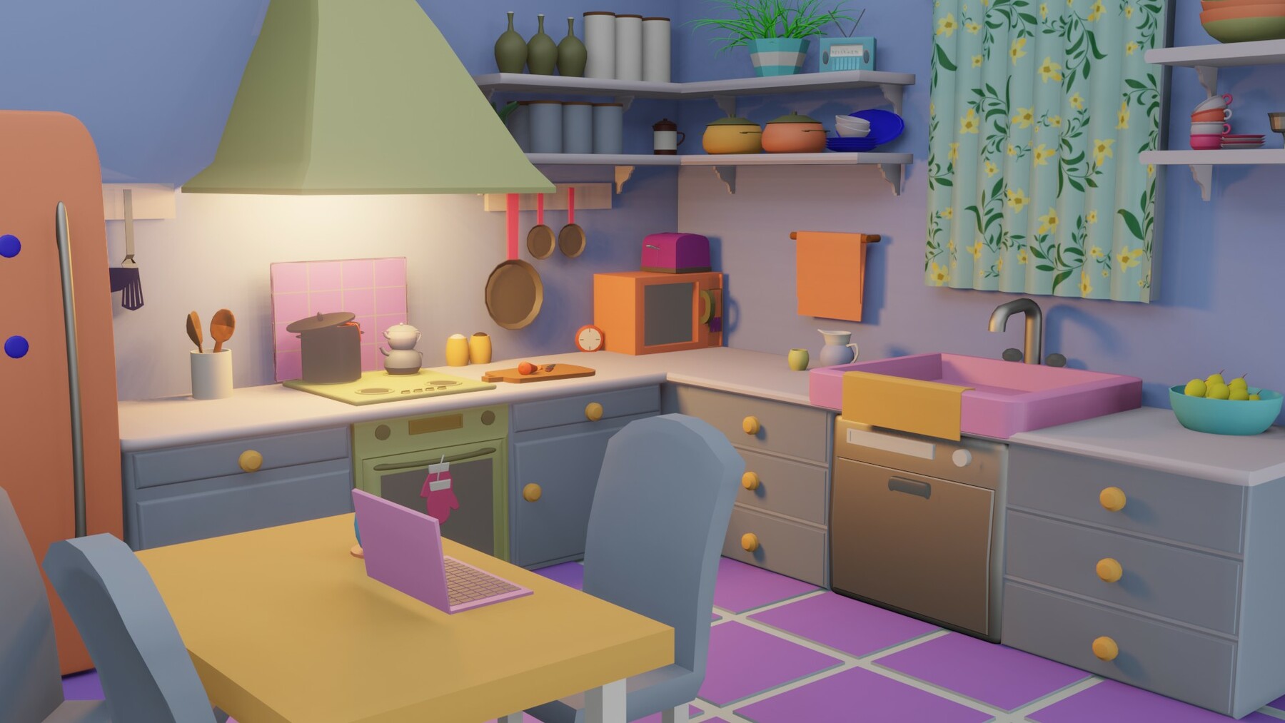 ArtStation - stylized 3d kitchen | Resources