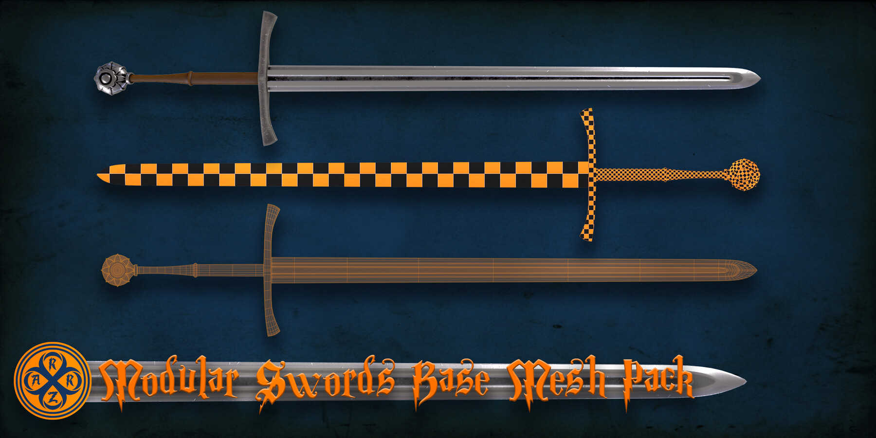 ArtStation - Modular Swords Base Mesh Pack - Game Ready | Game Assets