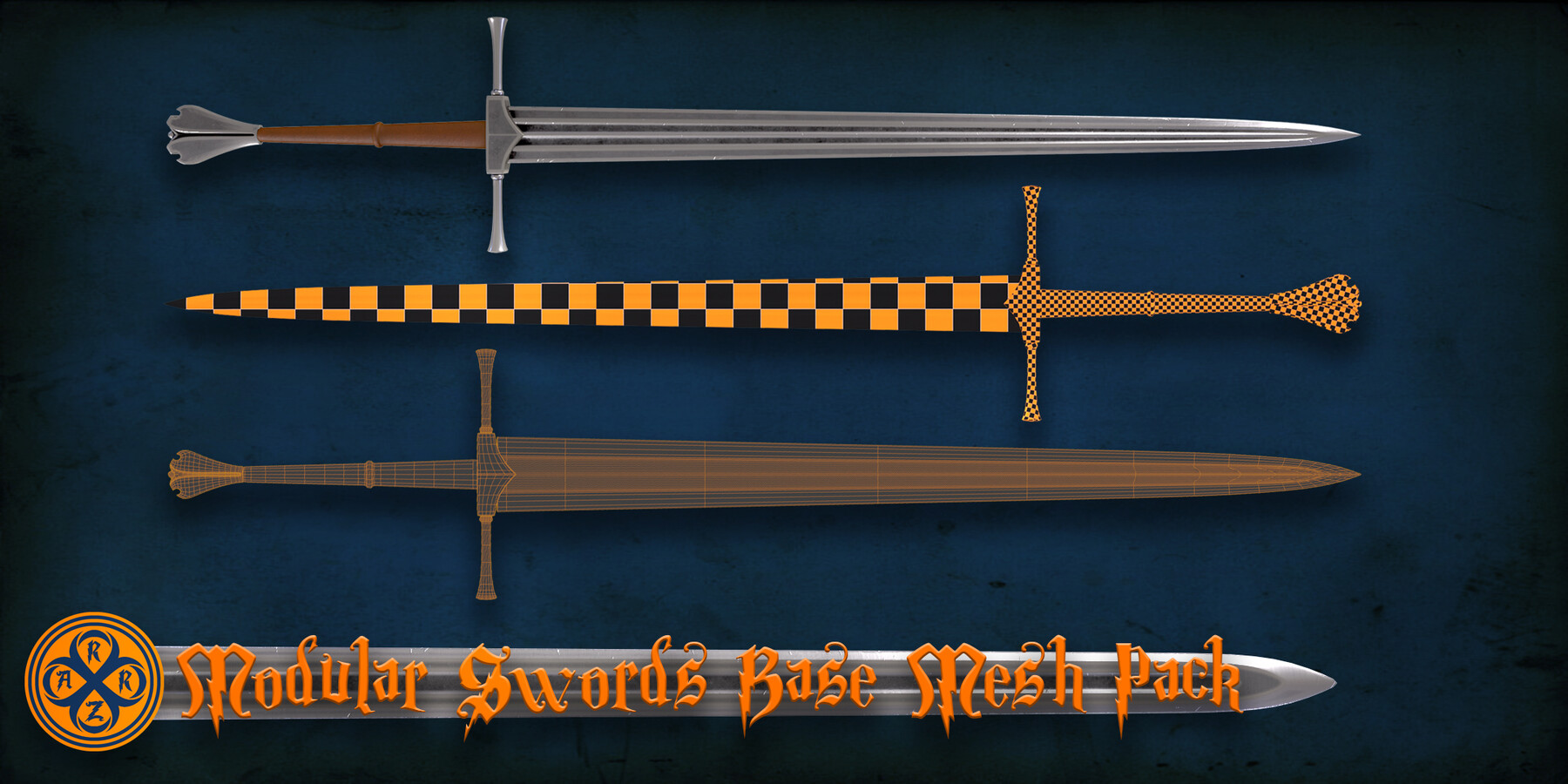 ArtStation - Modular Swords Base Mesh Pack - Game Ready | Game Assets