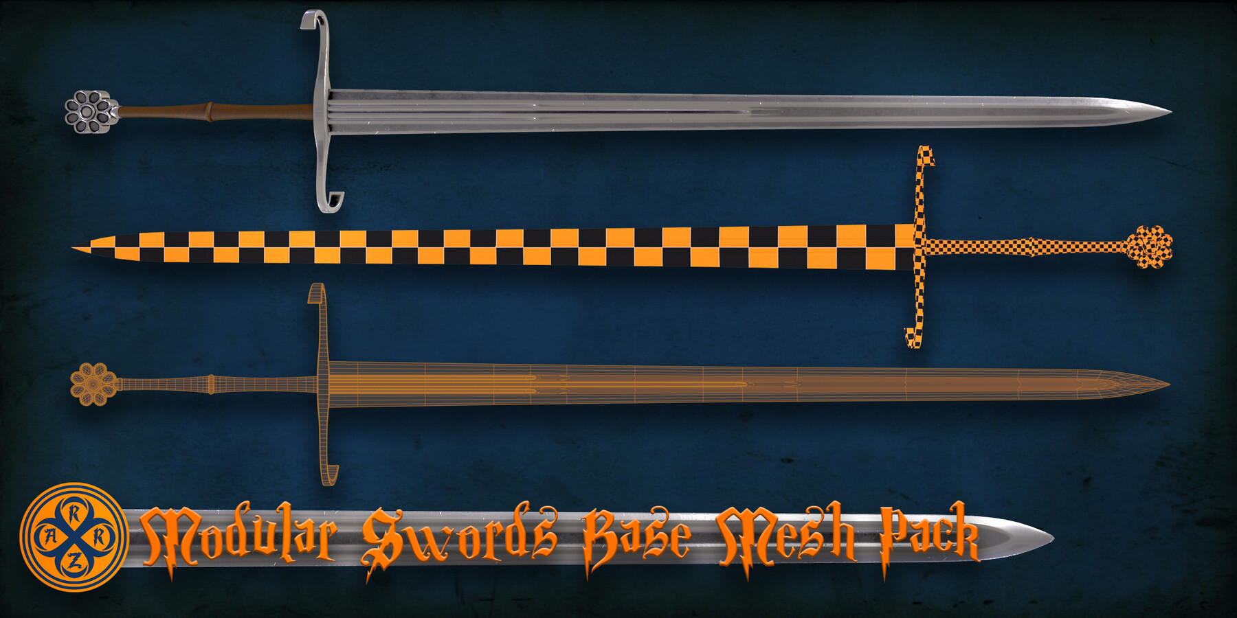 ArtStation - Modular Swords Base Mesh Pack - Game Ready | Game Assets