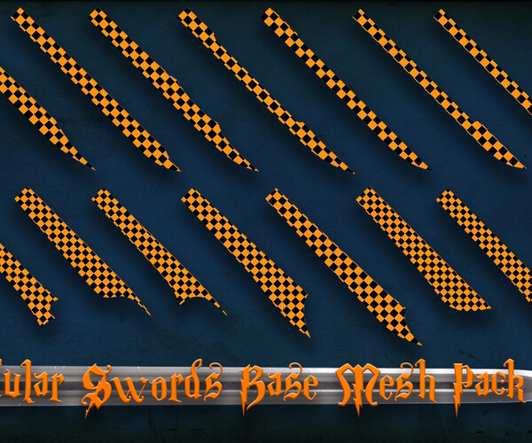 ArtStation - Modular Swords Base Mesh Pack - Game Ready | Game Assets