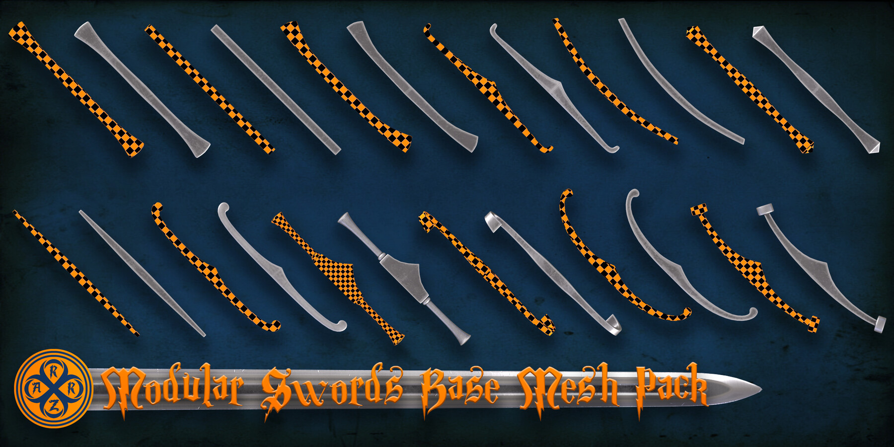 ArtStation - Modular Swords Base Mesh Pack - Game Ready | Game Assets