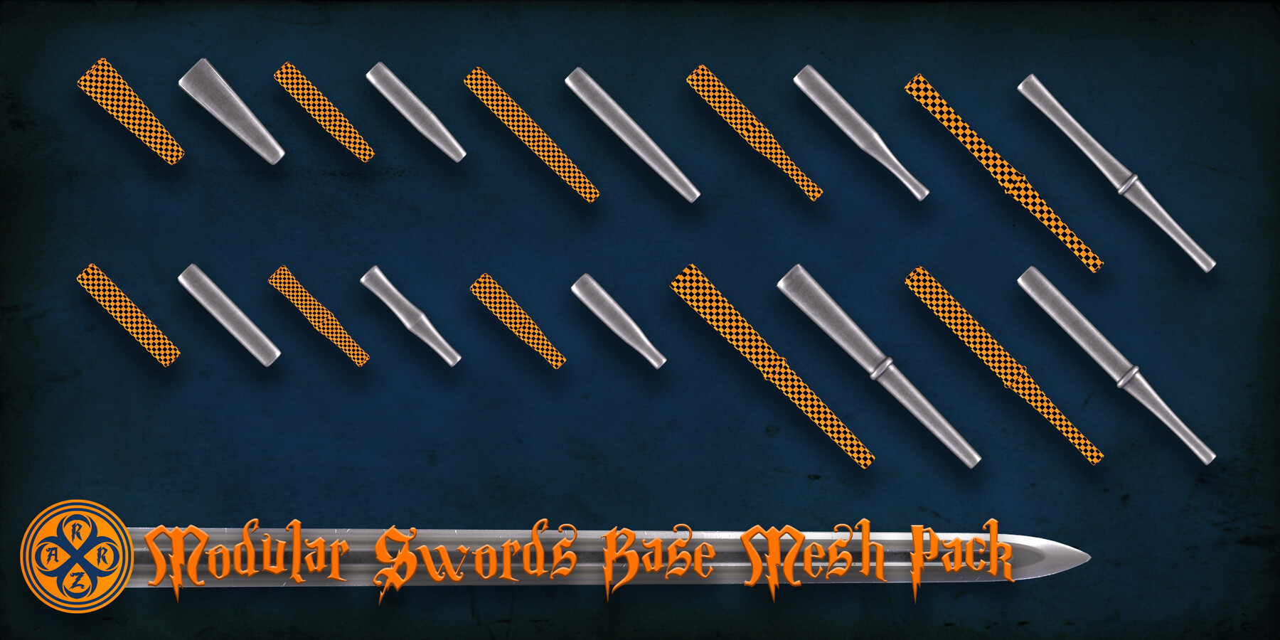 ArtStation - Modular Swords Base Mesh Pack - Game Ready | Game Assets