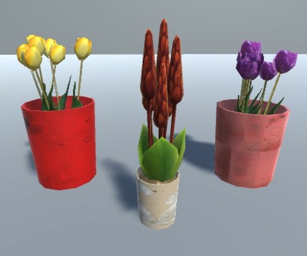 ArtStation - 27 Flower Pots | Game Assets