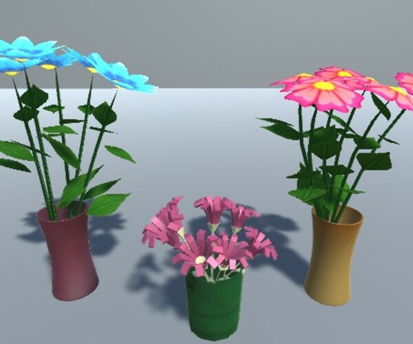 ArtStation - 27 Flower Pots | Game Assets