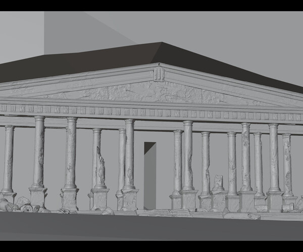 ArtStation - Ancient Classical Ruins Kitbash Set for concept art and ...