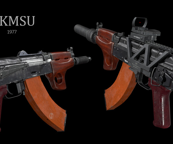 ArtStation - AKMSU (game ready 3d model) | Game Assets