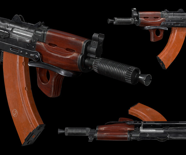 ArtStation - AKMSU (game ready 3d model) | Game Assets