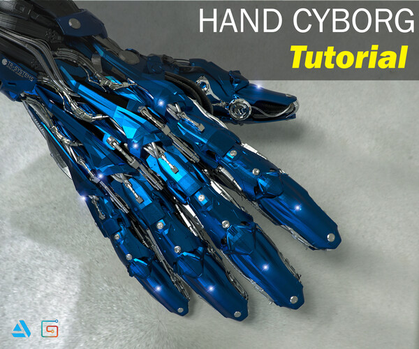 ArtStation - Hand Cyborg (Tutorial) | Tutorials