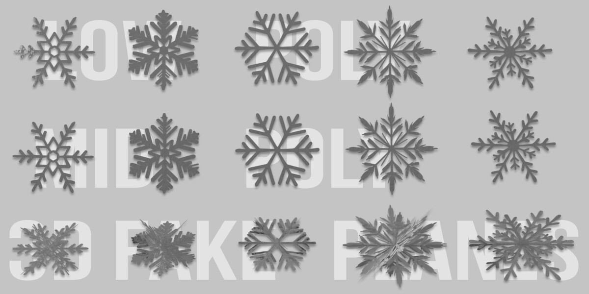 ArtStation - Snow Crystals Pack | Resources
