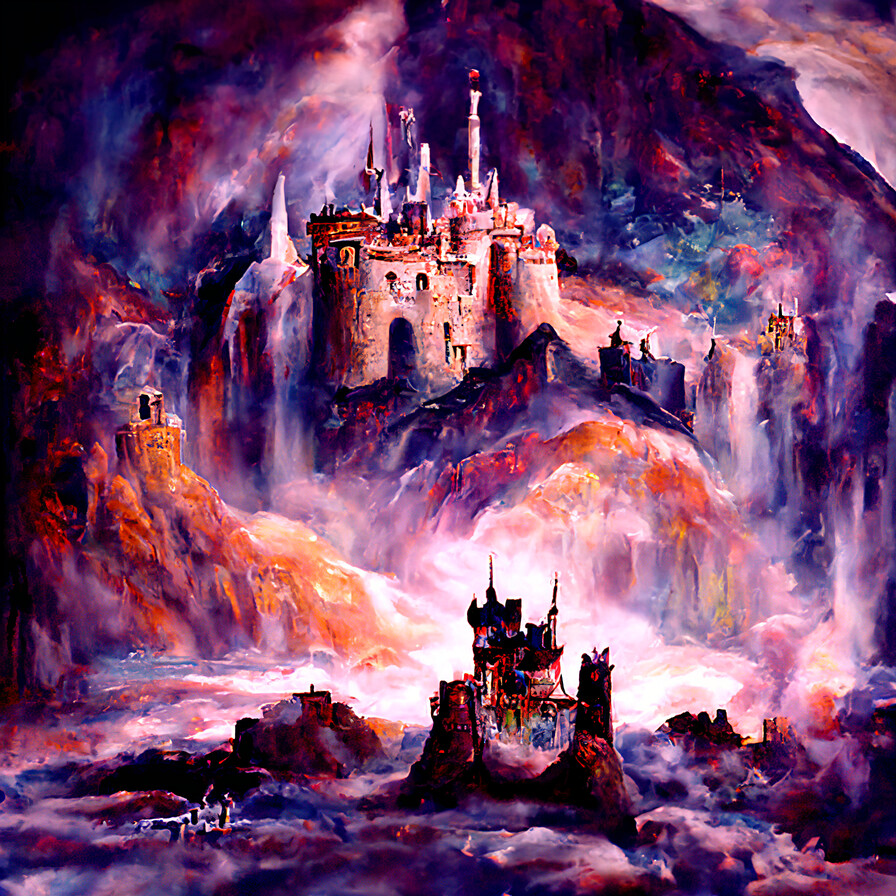 ArtStation - A colorful castle | Artworks