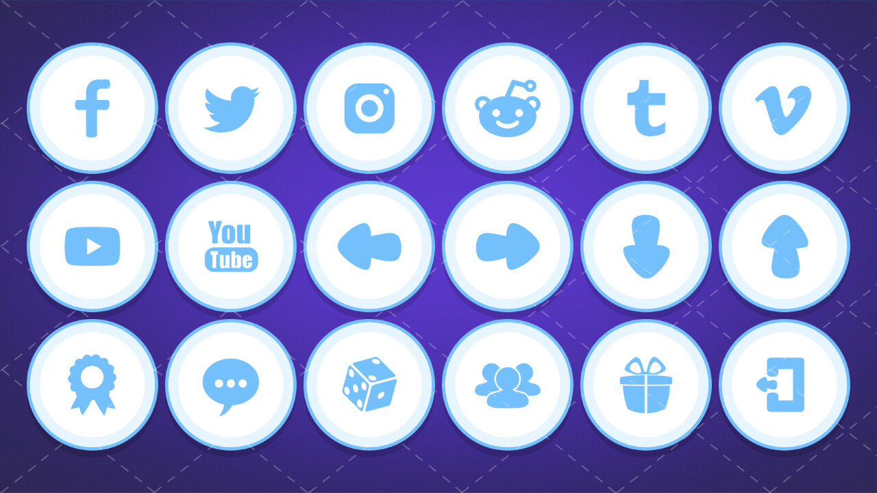 ArtStation - Colorful Game Buttons | Game Assets