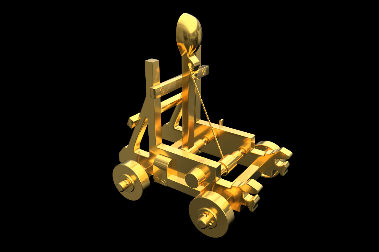 ArtStation - Golden Catapult 3D Model and 3D Print Model | Resources