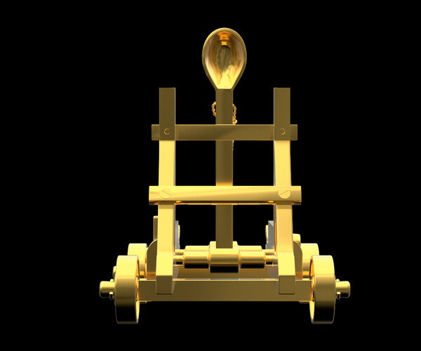 ArtStation - Golden Catapult 3D Model and 3D Print Model | Resources