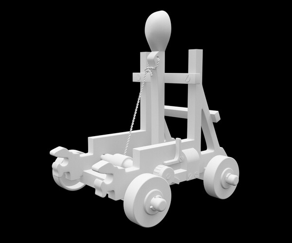 ArtStation - Golden Catapult 3D Model and 3D Print Model | Resources