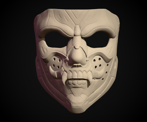 ArtStation - Printable Demon Mask (STL) | Resources