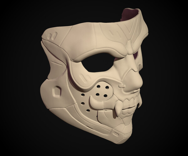 ArtStation - Printable Demon Mask (STL) | Resources