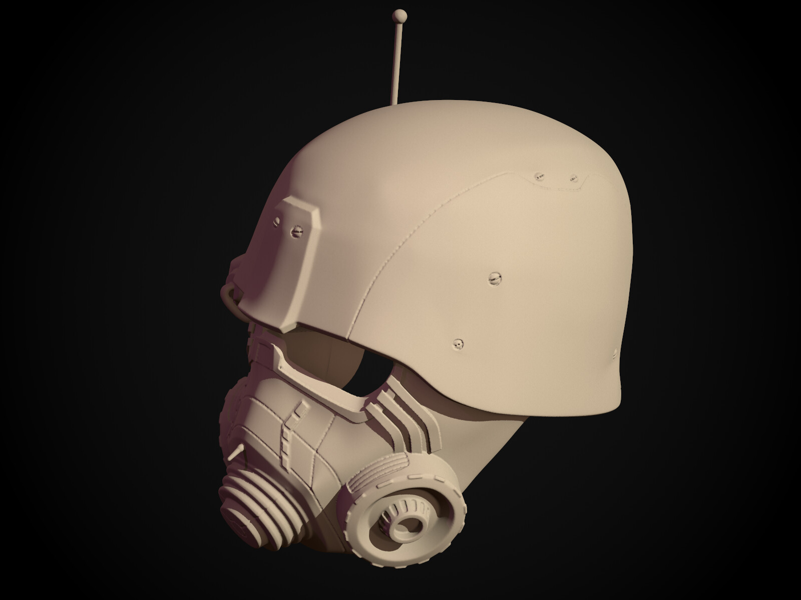 ArtStation - Printable NCR Elite Helmet (STL) | Resources