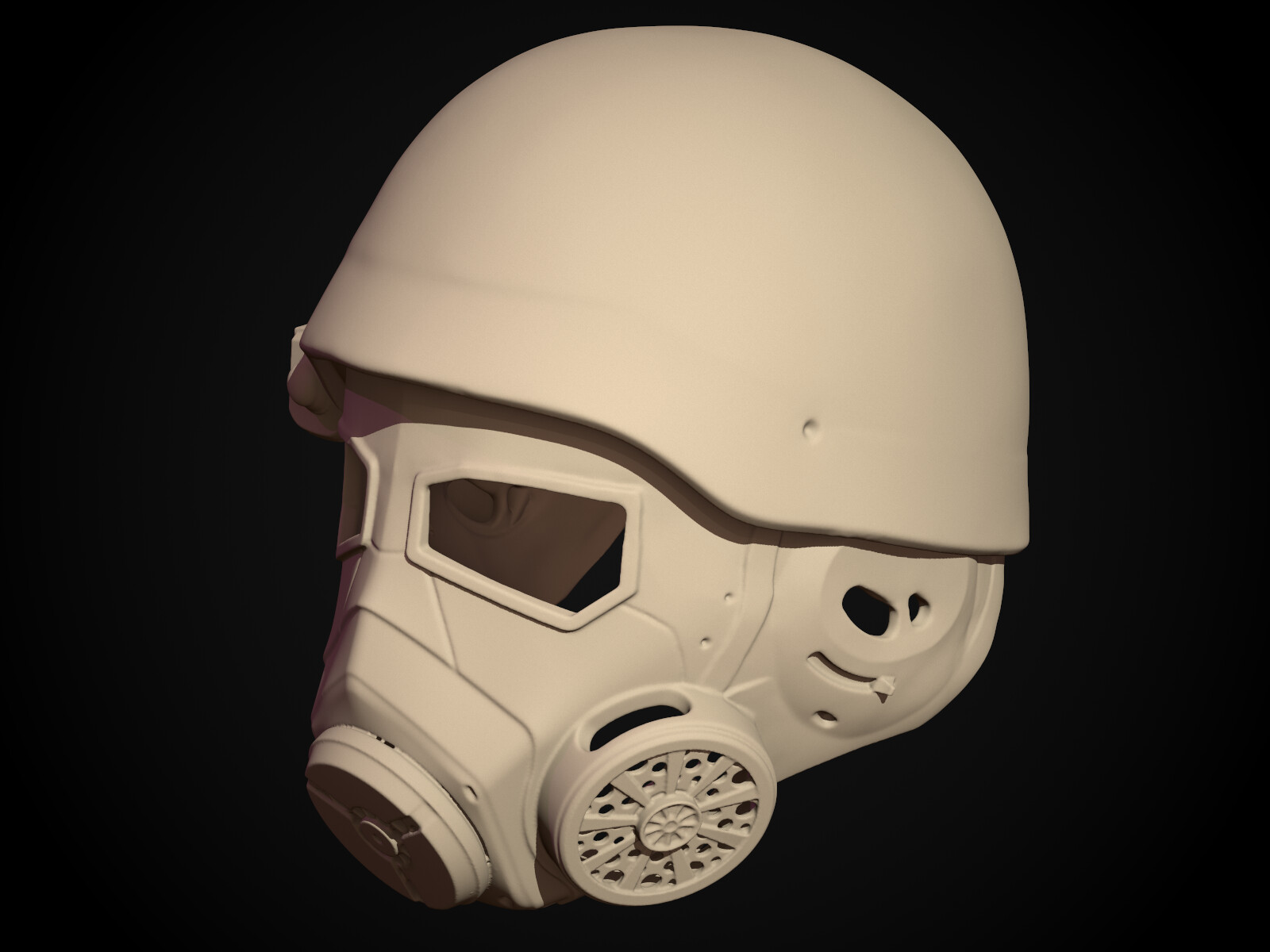 ArtStation - Printable NCR Fallout Veteran Helmet (STL) | Resources