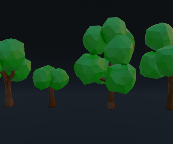 ArtStation - Low Poly Tree | Resources