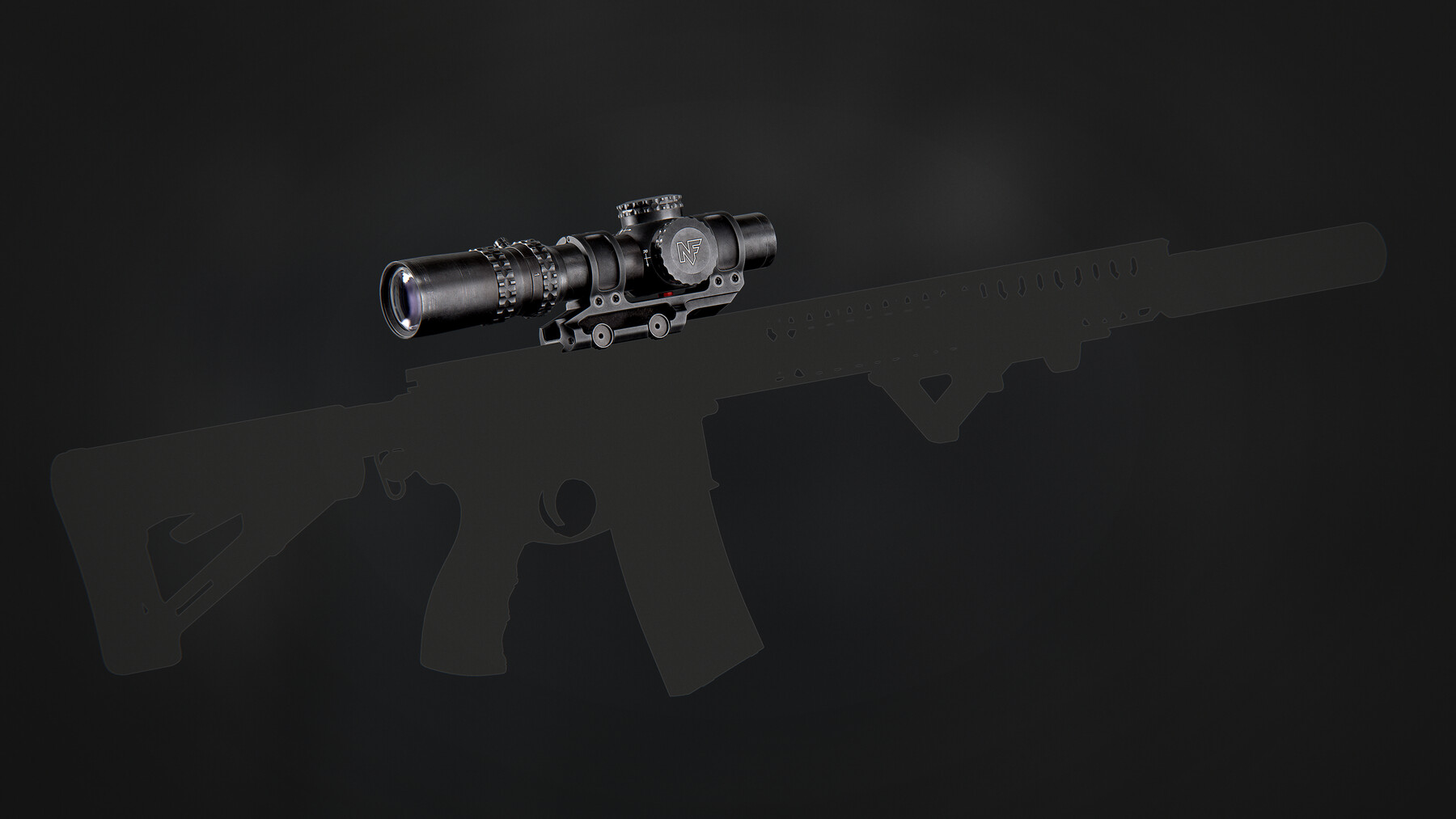 ArtStation - Nightforce ATACR 1-8x24mm // Scalarworks LEAP/07 | Game Assets