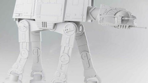 ArtStation - Detailed AT-AT from Star Wars Scale | Resources