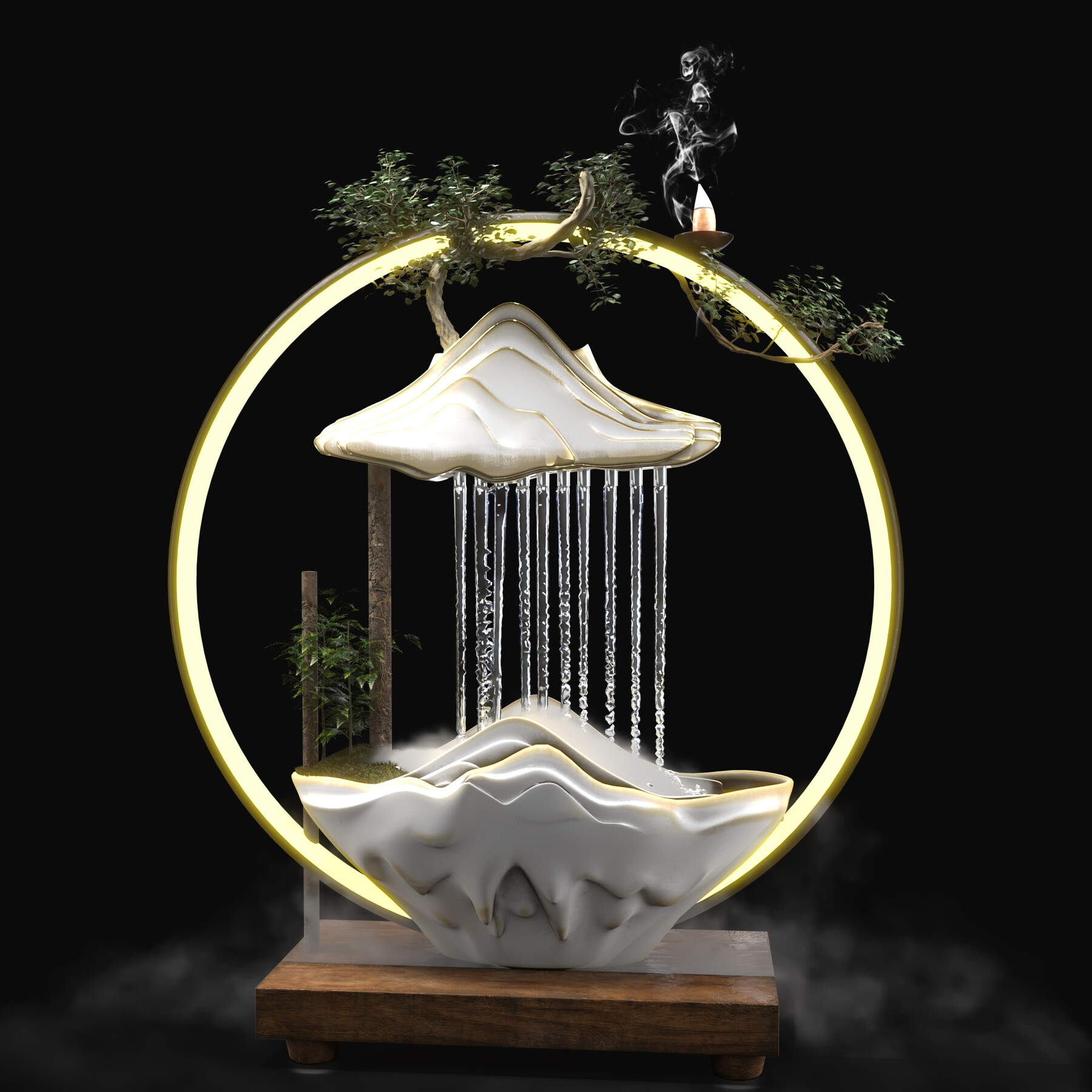 ArtStation - circle light decor | Resources