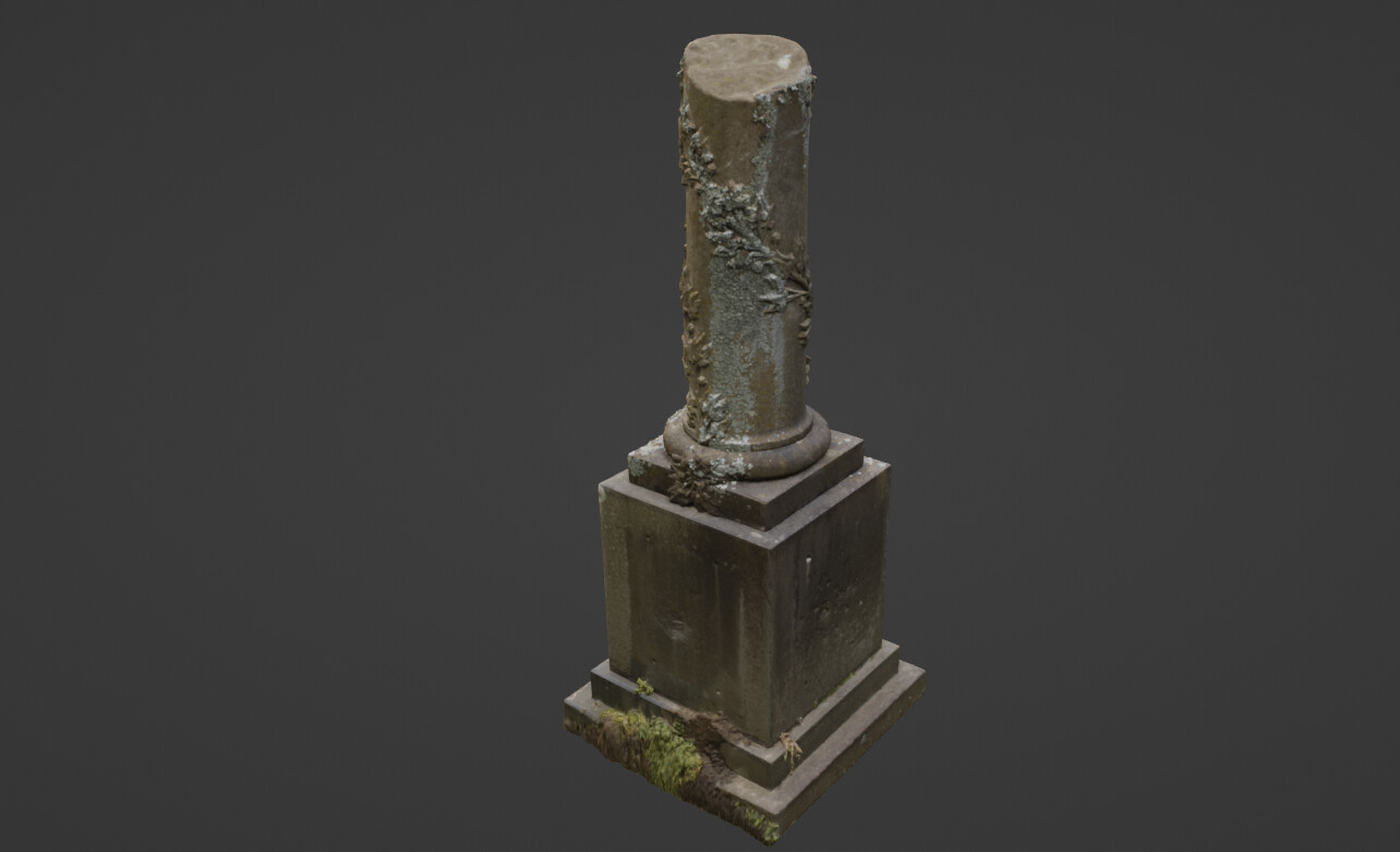 ArtStation - Cemetery : Column for memorial (photogrammetry) | Resources