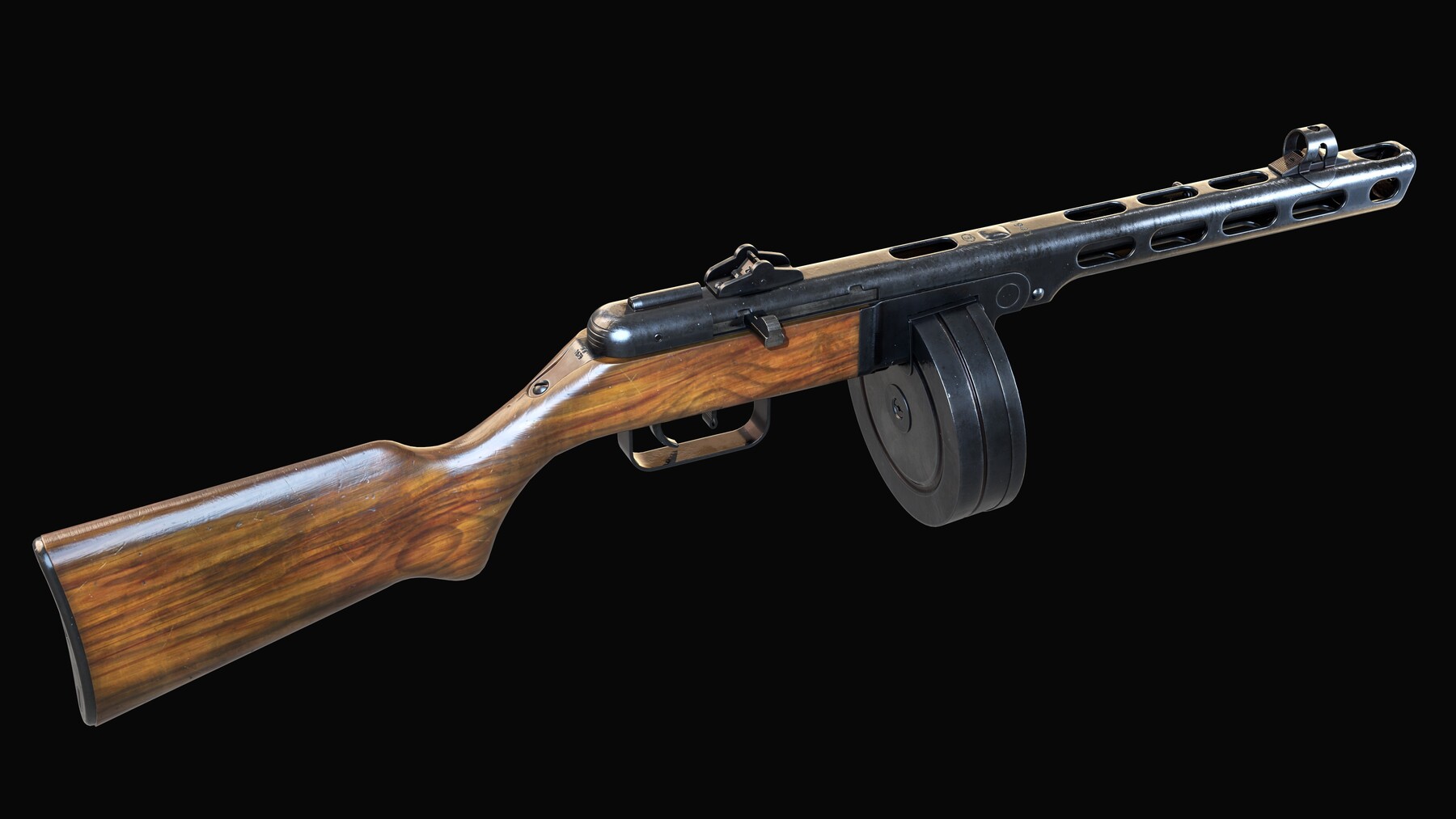 ArtStation - SOURCE files for Soviet SMG PPSh-41 | Game Assets